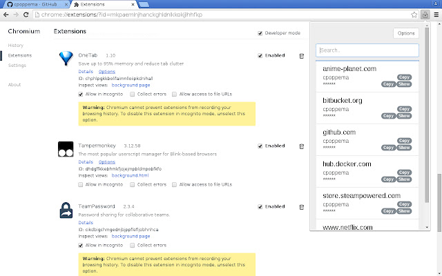 pass-browser-chrome -Chrome Productivity extension - 易解析chrome插件网